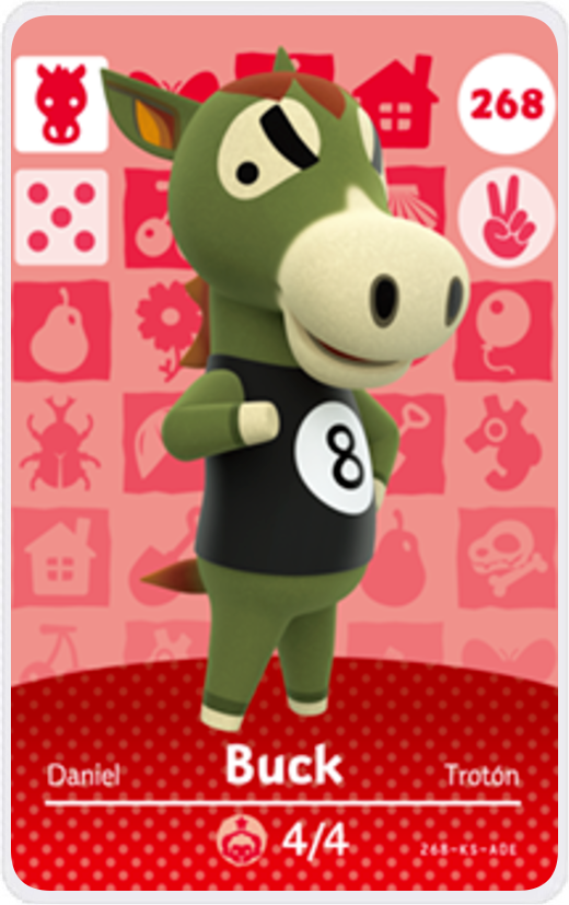 Buck - Villager NFC Card for Animal Crossing New Horizons Amiibo – NFC ...