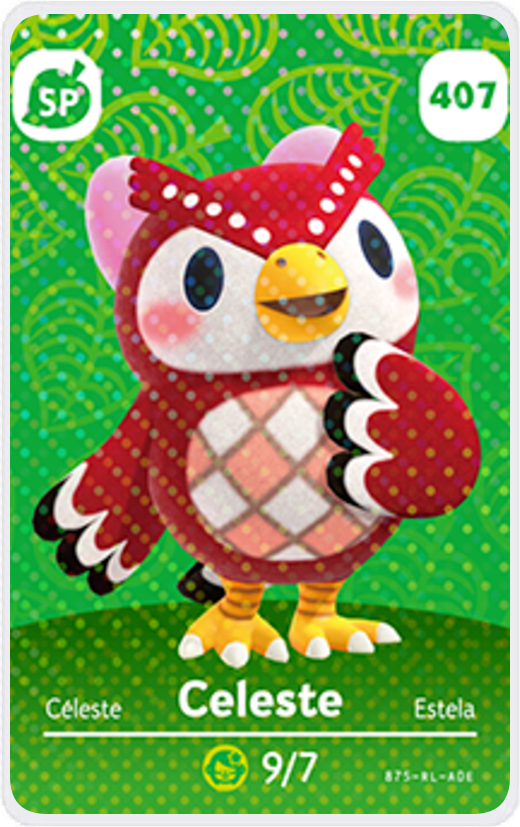 Celeste - Villager NFC Card for Animal Crossing New Horizons Amiibo ...