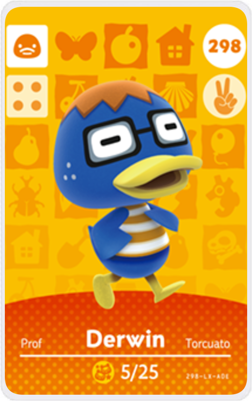 Derwin -Villager NFC Card for Animal Crossing New Horizons Amiibo – NFC ...