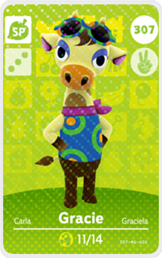 Gracie - Villager NFC Card for Animal Crossing New Horizons Amiibo ...