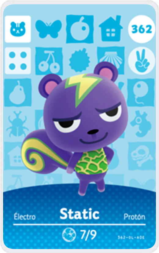 Static - Villager NFC Card for Animal Crossing New Horizons Amiibo ...